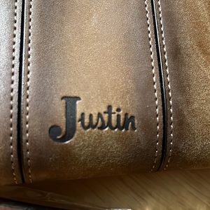 Justin Boots | Bags | Nwt Justin Wallet On String Burnished Brown ...
